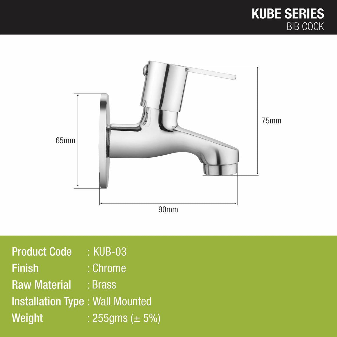 Chrome Plated Brass Bib Tap for Sink and Basin | Lipka Home
