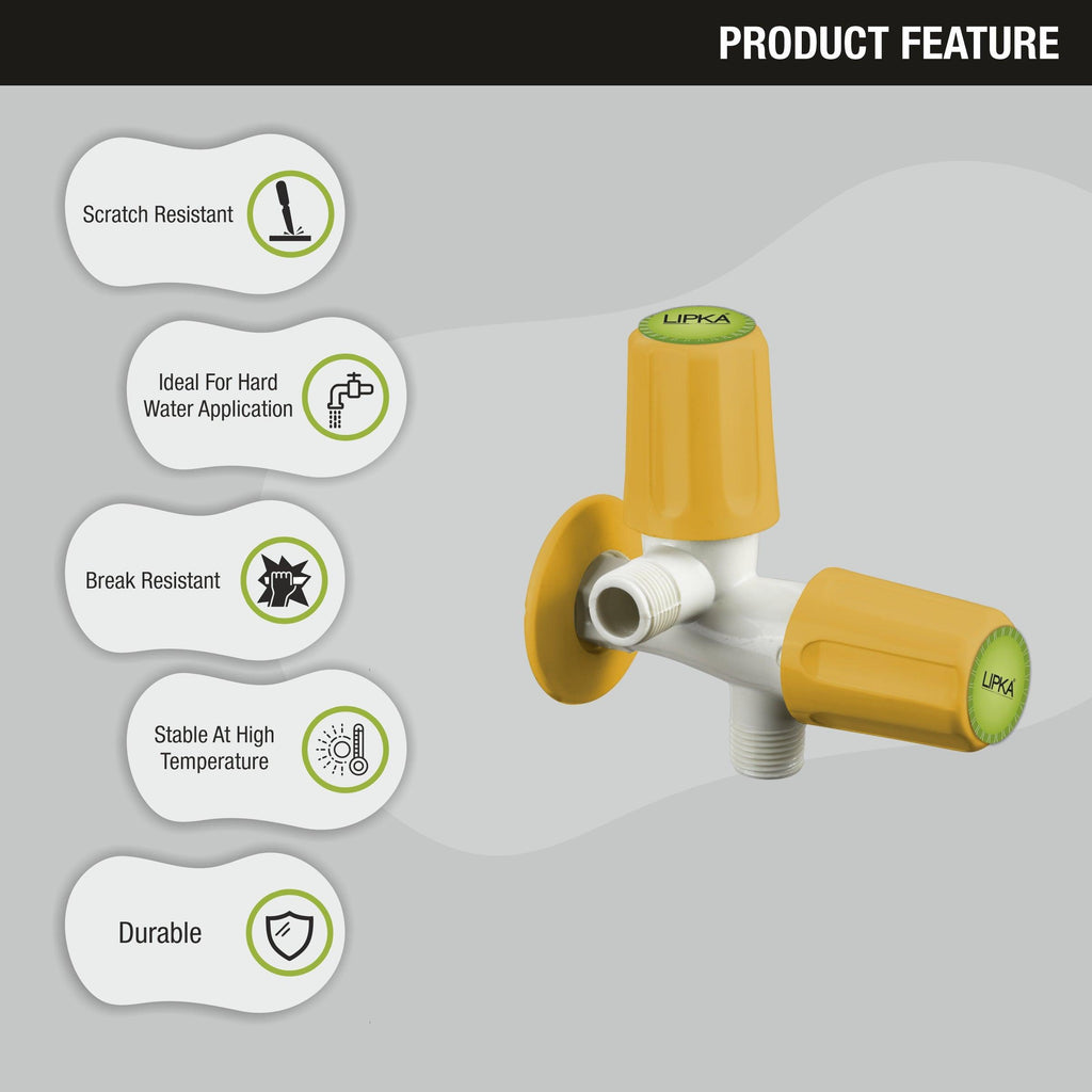 Grand Two Way Angle Valve PTMT Faucet (Double Handle) - LIPKA – Lipka Home