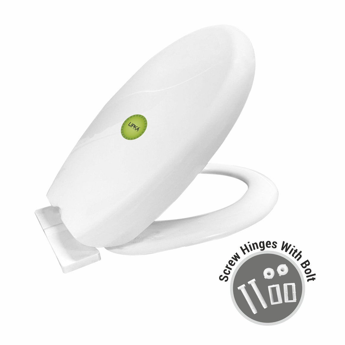 Oval Toilet Seat Cover PVC (White) |Commode not included| - LIPKA ...