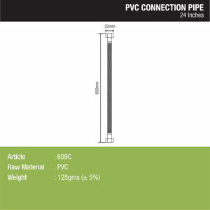 Connection Pipe PVC (24 Inches) (Pack of 2) - LIPKA