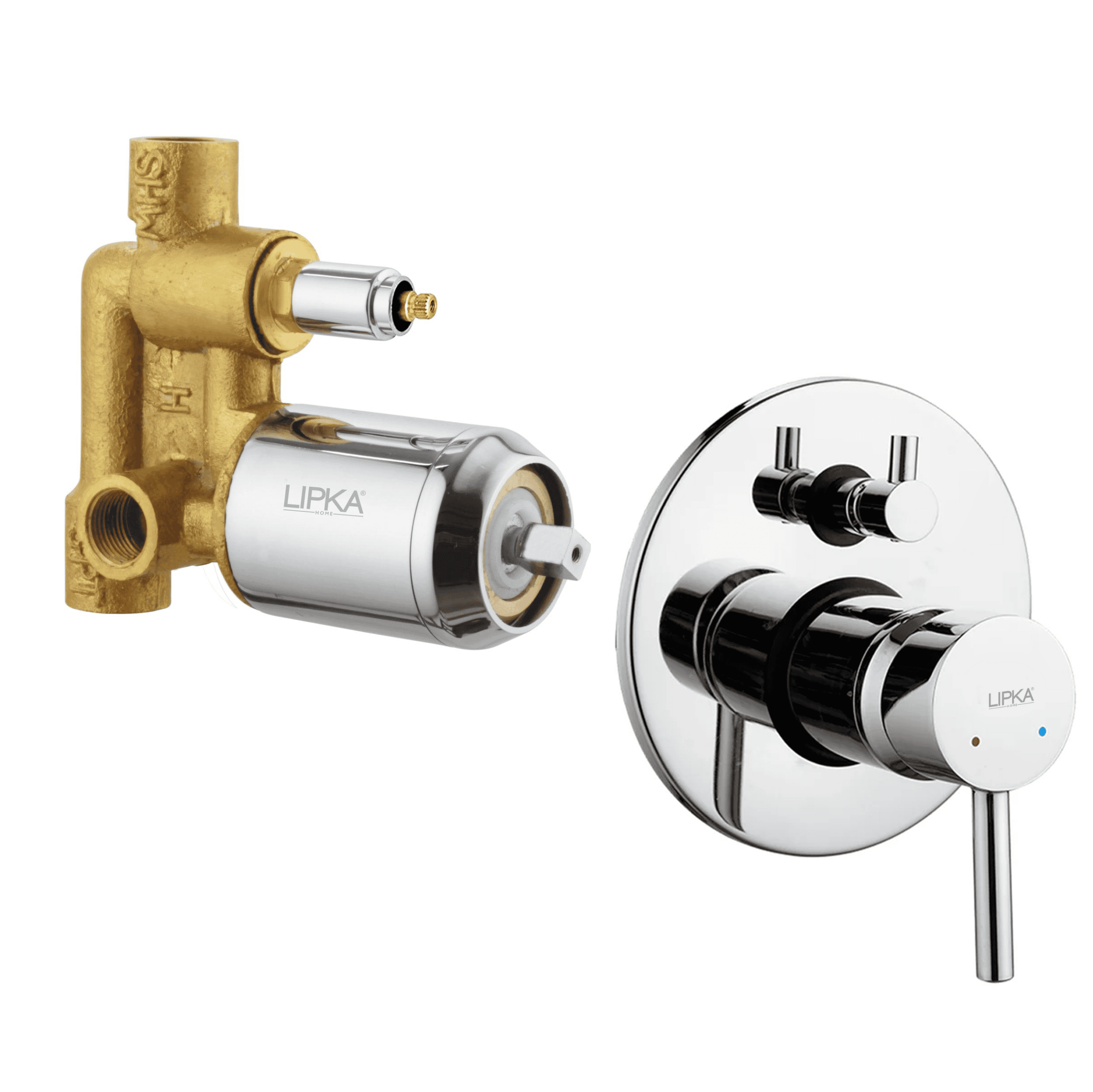 Kyron 2-inlet Single Lever Diverter High-Flow (Complete Set) - LIPKA | Lipka Home