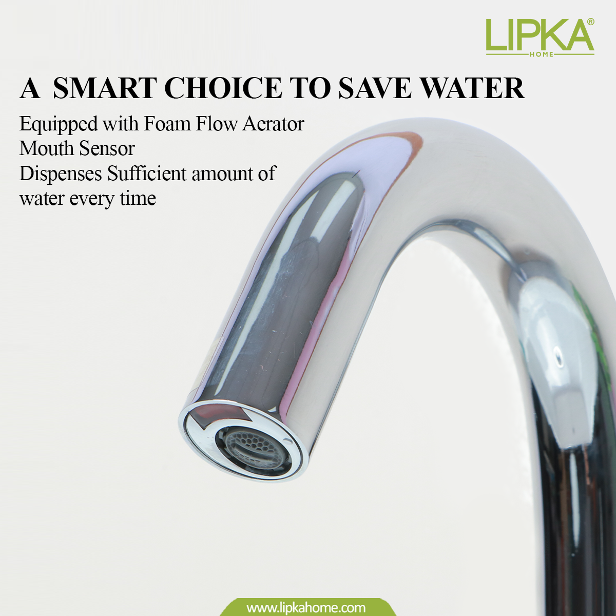 Touchless Brass Faucet (Motion Sensor at the Mouth) - LIPKA | Lipka Home