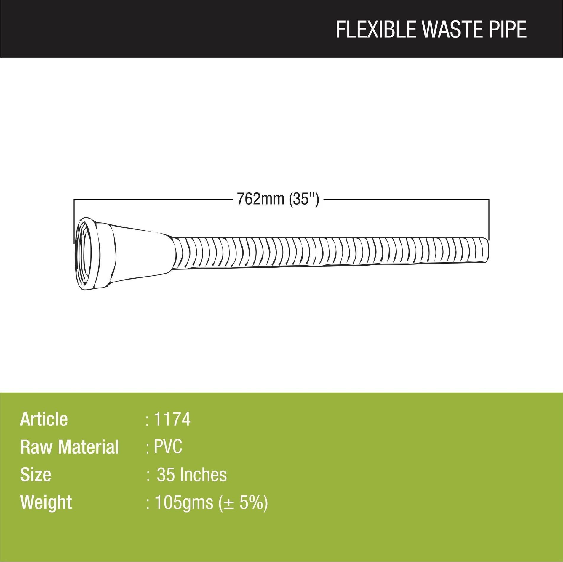 Flexible PVC Waste Pipe - LIPKA | Lipka Home