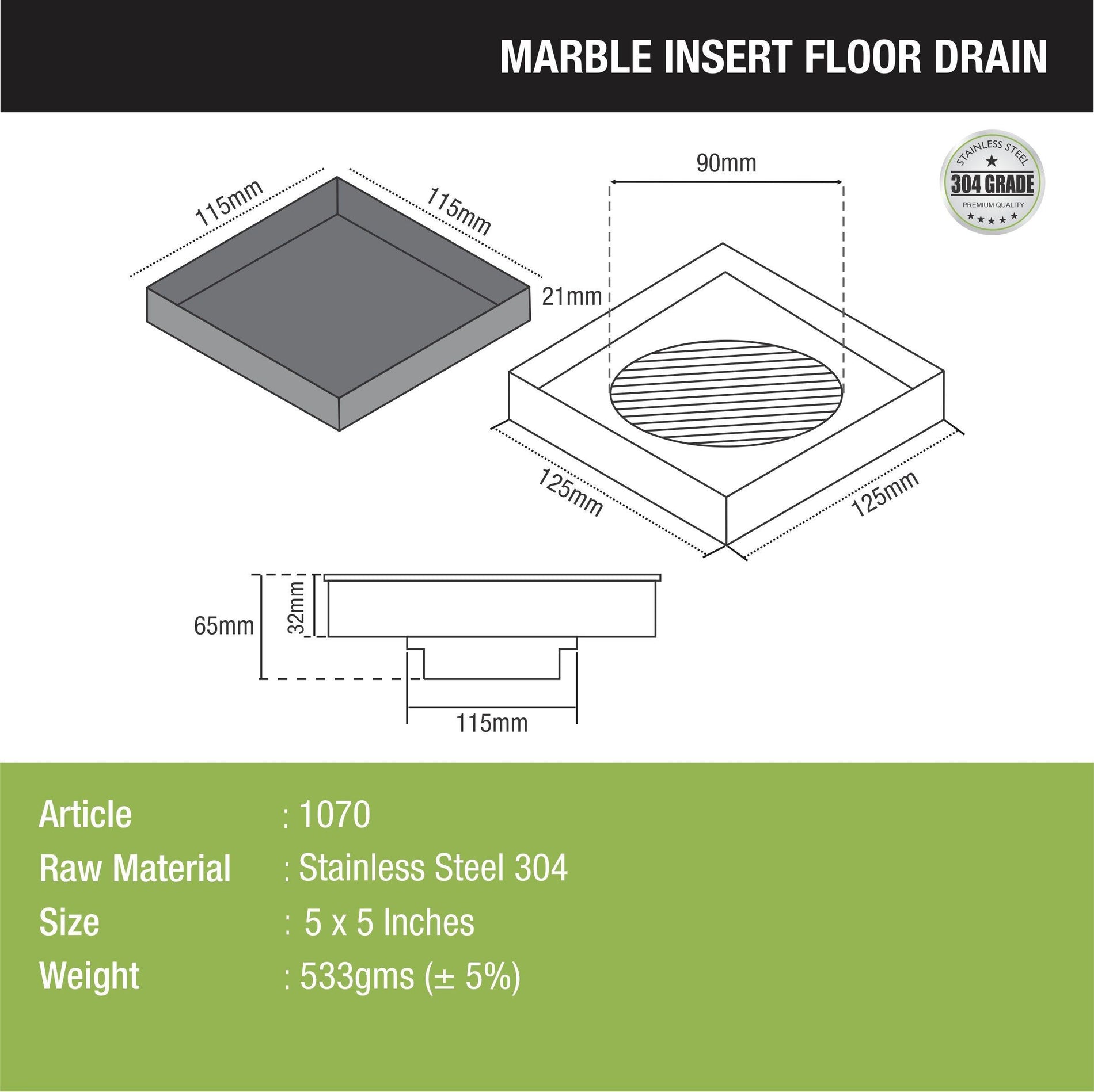 Buy Shower Drain Channel At Best Price | Lipka Home