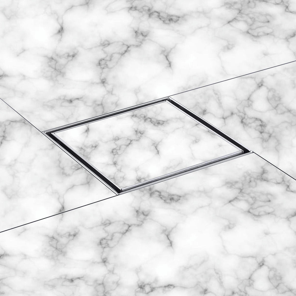 Marble Insert Floor Drain (6 x 6 Inches) - LIPKA | Lipka Home