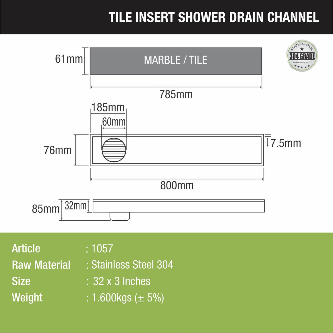 Best Linear Bathroom Drain Covers Manufacturer | Lipka Home