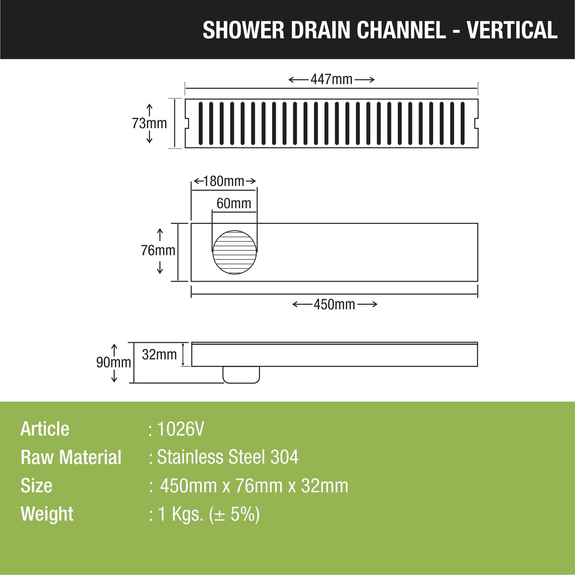 304 SS Steel Premium Drain Jali Manufacturer | Lipka Home